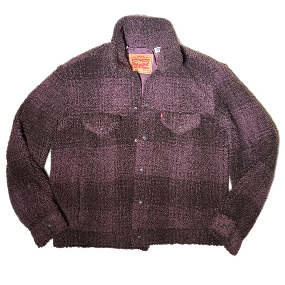 Levi's | Jackets & Coats | Levis Cozy Vintage Relaxed Fit Sherpa ...